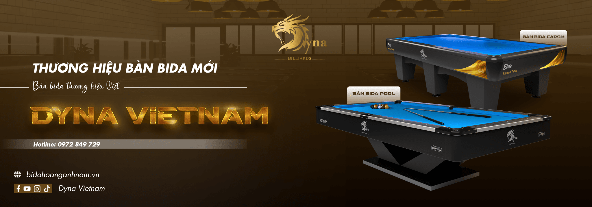 Bàn bida lỗ STT (mới 90%) | Billards Hoàng Anh Nam Group